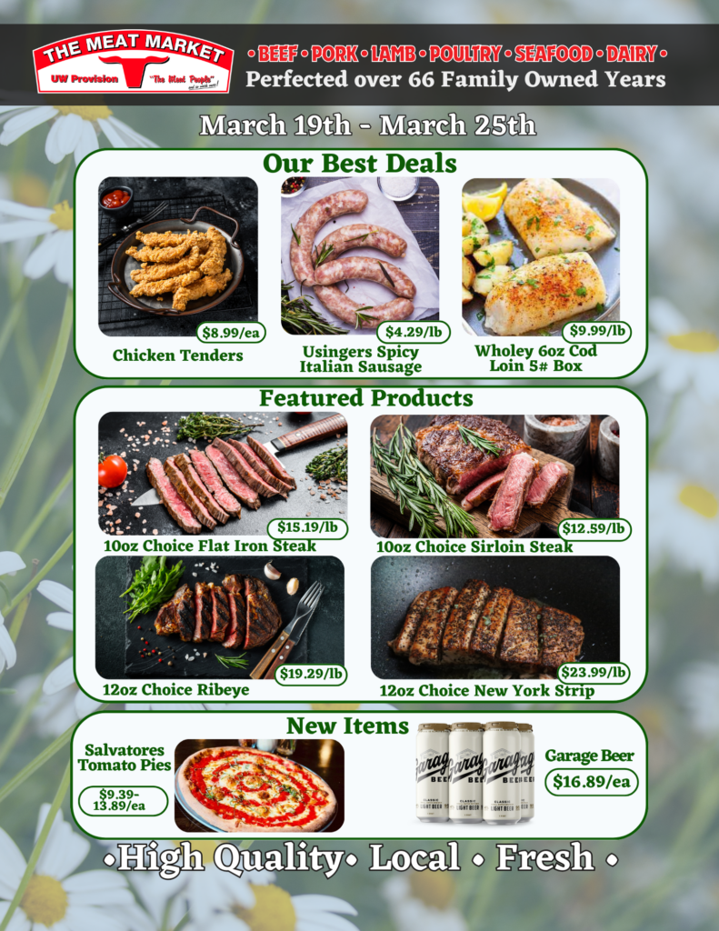 Deals of the Week - UW Provision Company